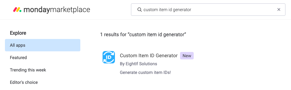 Custom Item ID Generator - Boost Add-Ons